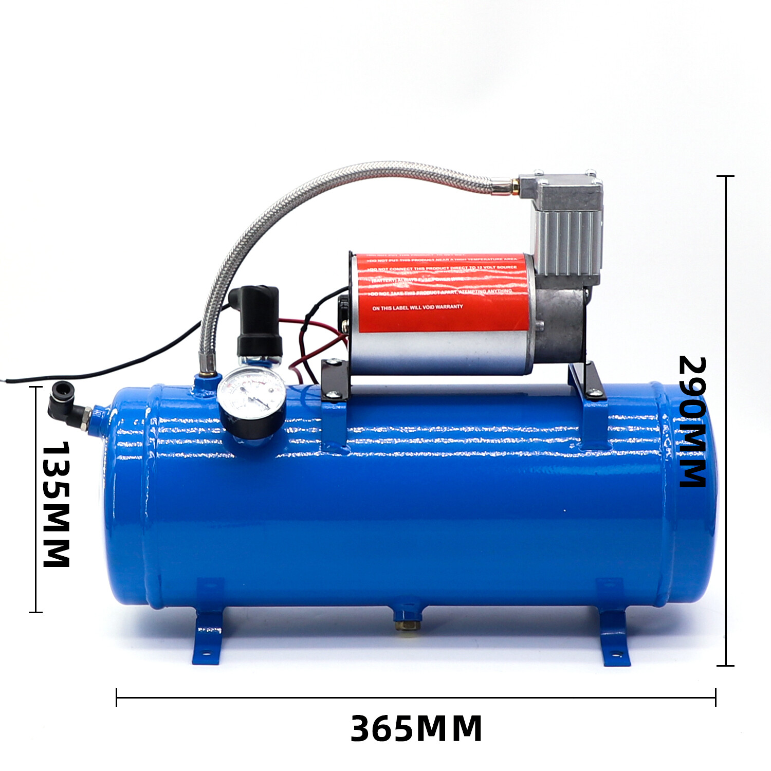 HQ 12V 120PSI Vehicle TRAIN AIR HORN TRUCK EMERGENCY RV AIR COMPRESSOR ...