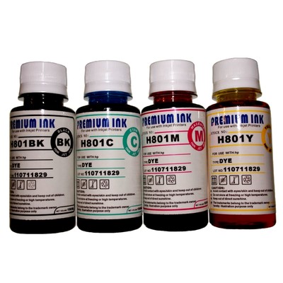 4x100ml Ink Refill Bottles Lexmark P905 P208 X2670 No. 16 17 26 27 32 ...