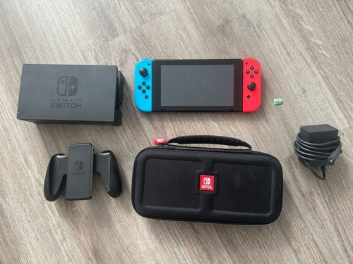 Nintendo Switch Handheld Console - Neon Red/Neon Blue + Add Ons ...