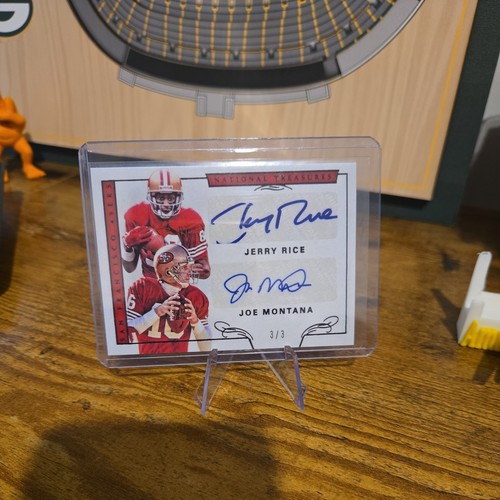 jerry rice joe montana autograph card facsimile auto dual 3/3 | eBay