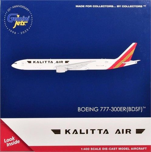 Boeing 777-300ER Kalitta Air N779CK White with Red Tail 1/400 Model ...