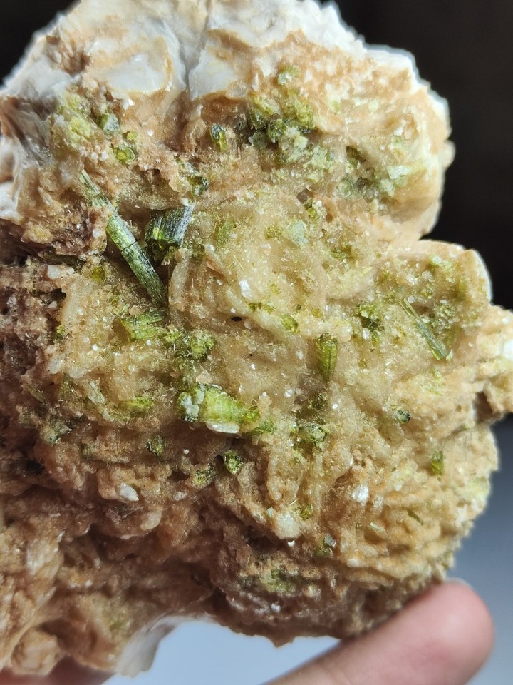 Green Tourmaline Crystals on Albite Matrix Geode From _Skardu,Pak. | eBay