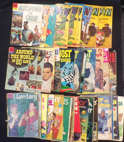 DELL COMIC LOT OF 59 COMICS ALEXANDER THE GREAT ALVIN BEN CASEY HOWDY ...