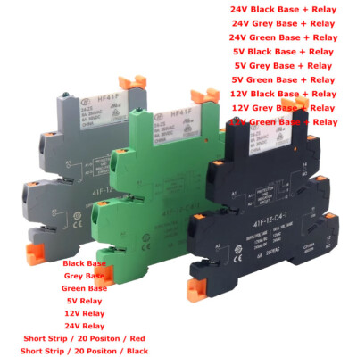 5V 12V 24V DC Small Relay Module Intermediate Electromagnetic Base 3 ...