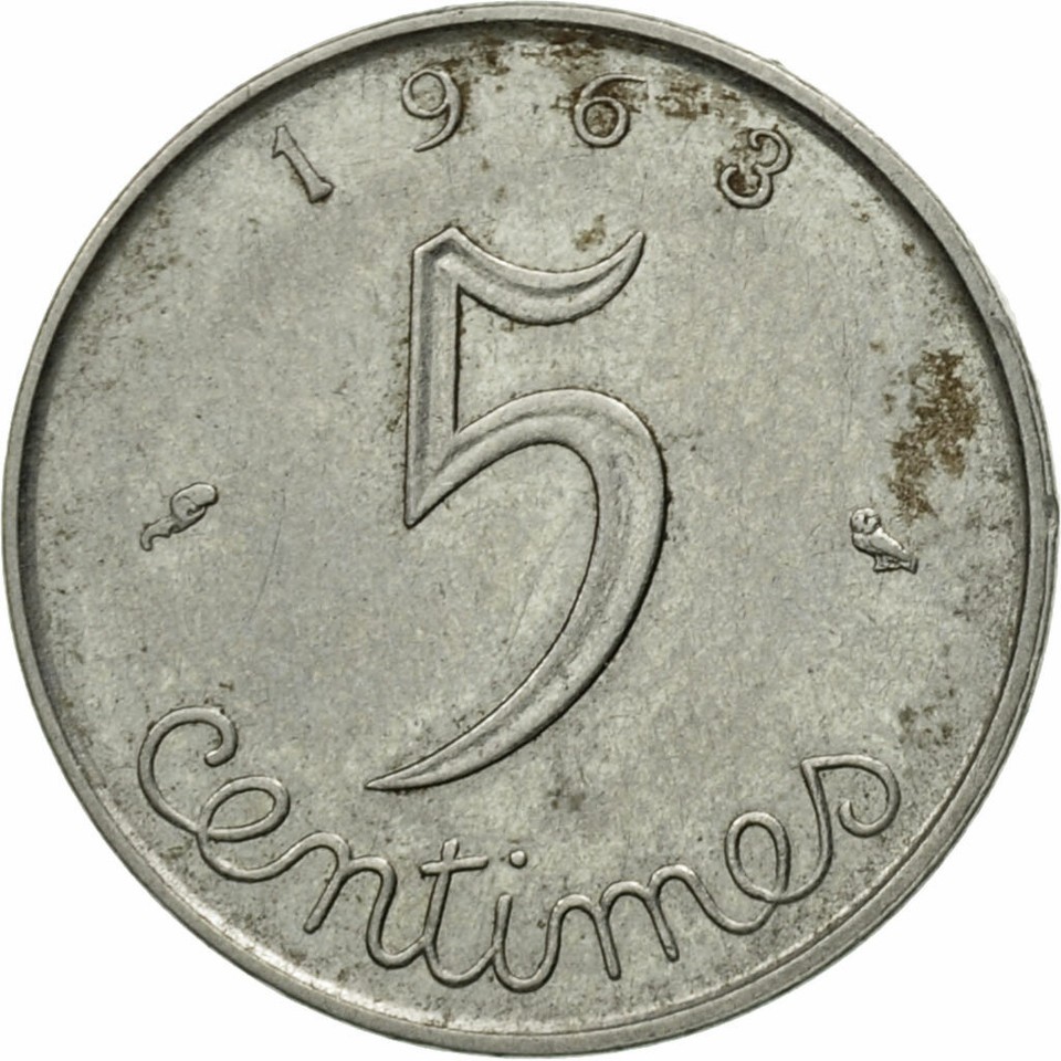 [#546315] Coin, France, Épi, 5 Centimes, 1963, Paris, VF(30-35 ...