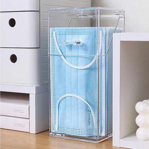 Transparent mask storage box Household living room mask storage box ...