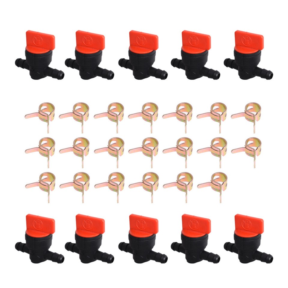 10 x 1/4" In-Line Straight Fuel Gas SHUT-OFF / CUT-OFF VALVES Lawn ...