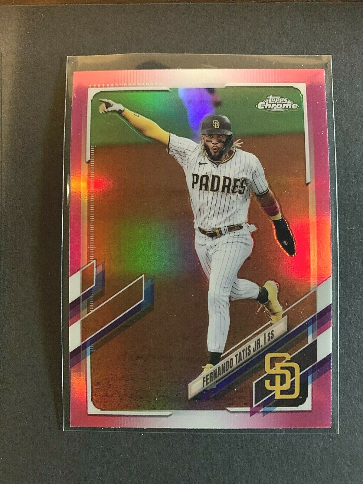 2021 Topps Chrome Padres Fernando Tatis Jr #1 Pink Refractor | eBay