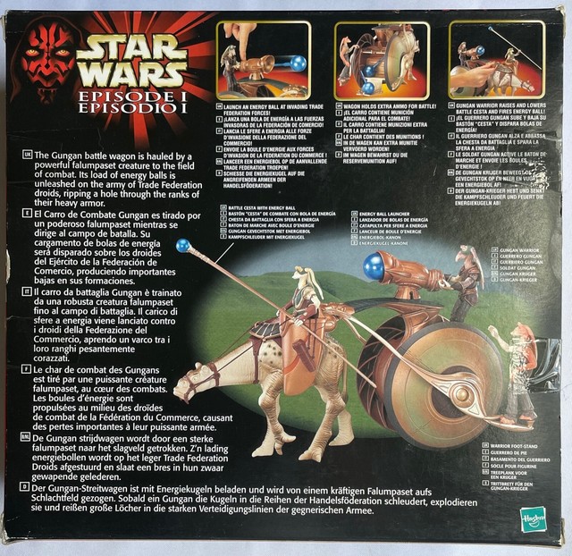 Hasbro Star Wars Episode 1 Gungan Ammo Wagon & Falumpaset Figure Set ...