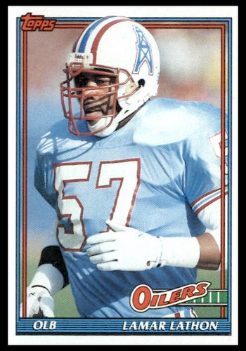 1991 Topps #225 Lamar Lathon Houston Oilers Football Card | eBay