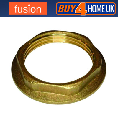 Solid Brass Basin Waste Backnut 1 1/2" - 36mm Screw On Nut Fitting 54mm ...