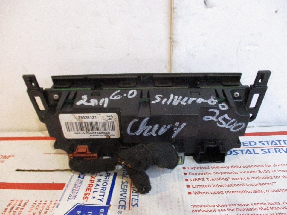 2011 SILVERADO AC Heater Air Temperature Climate Control Switch ...