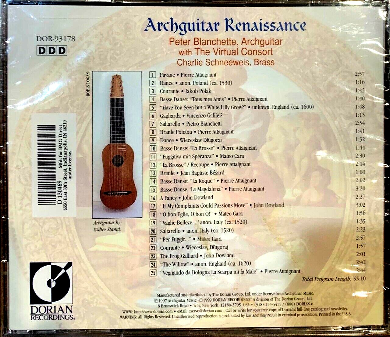 Archguitar Renaissance NEW BMG CD - Peter Blanchette, with The Virtual ...
