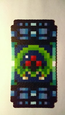 Baby Metroid Super Metroid Perler bead wall pixel art Nintendo SNES ...