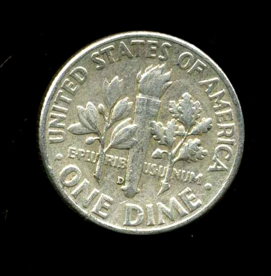 1961 D Roosevelt Dime US 10 Cent U.S America SILVER UNITED STATES 10c ...