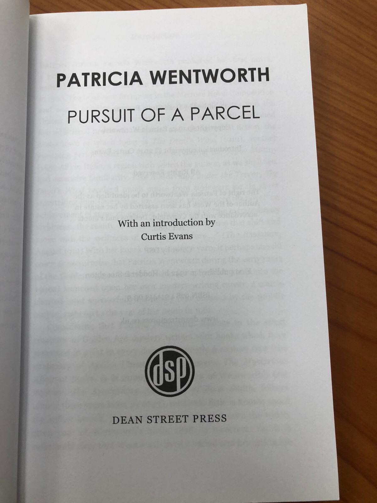 Pursuit Of A Parcel An Ernest Lamb Mystery by Patricia Wentworth ...