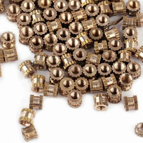 10x M2 Einpressmutter Innengewinde Messing Rändelmutter Embedded ...