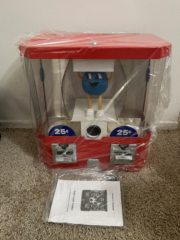Vintage Talking M&M Coin Candy Vending Machine w/ Dual Sides with Keys ...