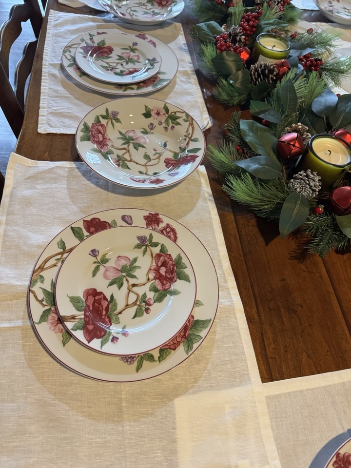 Plum Rose China Set for 8 Dinner Place Settings by Taste Seller Sigma ...