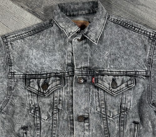 Vintage 80s Levi's Acid Wash Type 3 Acid Wash Jacket Medium 57508-0256 ...