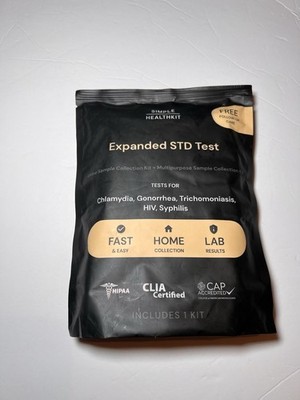 Expanded STD Test Kit- Simple Health Kit Exp 02/26/26 | eBay