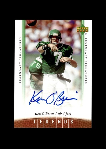 2006 UD Legends: Ken O'Brien Legendary Signatures Auto | eBay