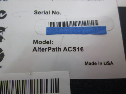 T174400 Avocent Cyclades ACS16 Console Server ACS16-SAC 520-488-503 "AS ...
