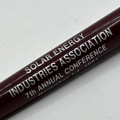 VTG 1981 Ballpoint Pen Solar Energy Industries Annual Conference Las ...