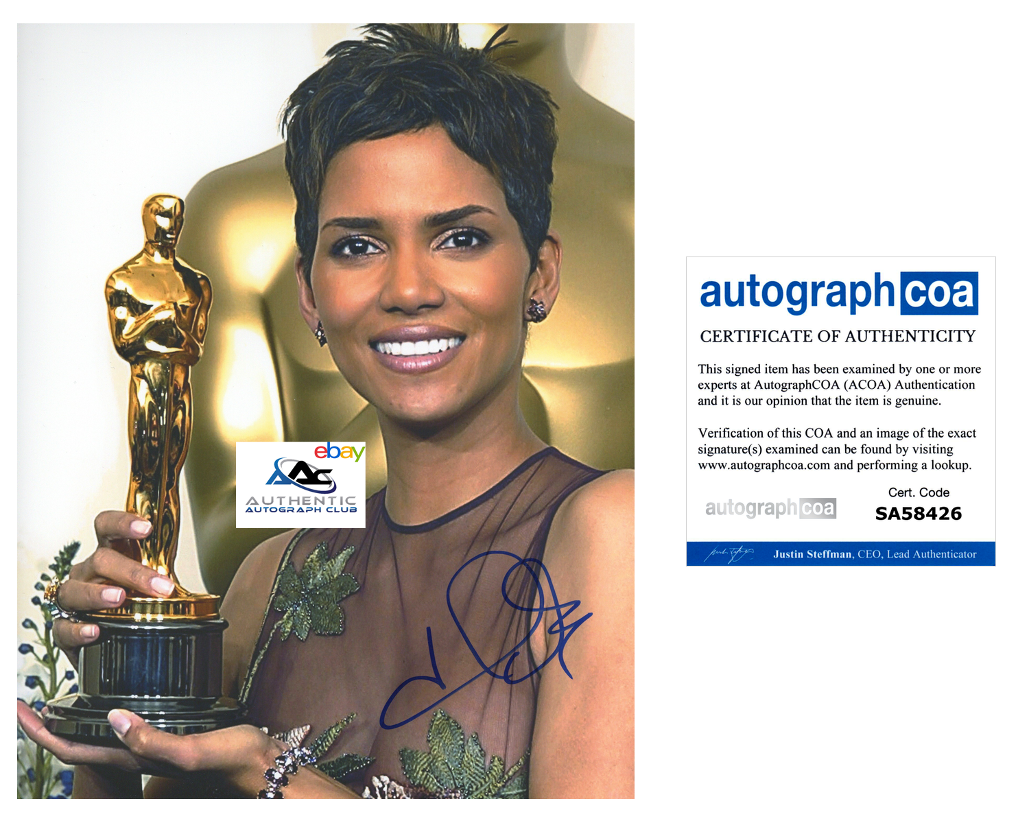 HALLE BERRY AUTOGRAPH SIGNED 8X10 PHOTO OSCAR ACADEMY AWARD WINNER ACOA ...