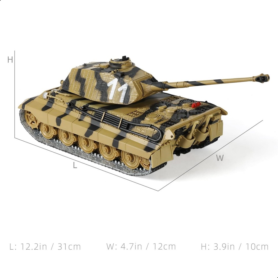 1/32 Scale German King Tiger II Heavy Tank Model WWII Metal Tank Model ...