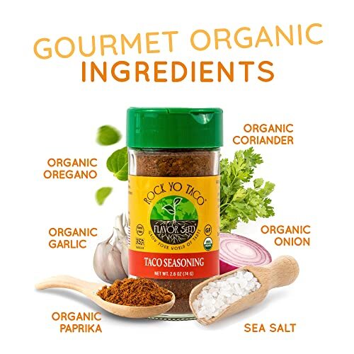 Flavor Seed Rock Yo Taco Gluten Free Organic Taco Seasoning Mix ...