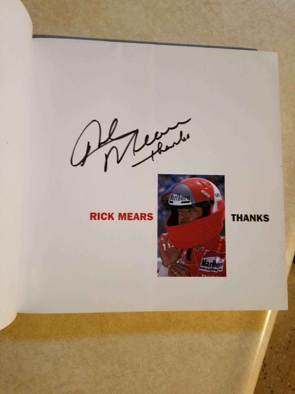 Rick Mears * Thanks : The Story of Rick Mears and the Mears Gang by ...