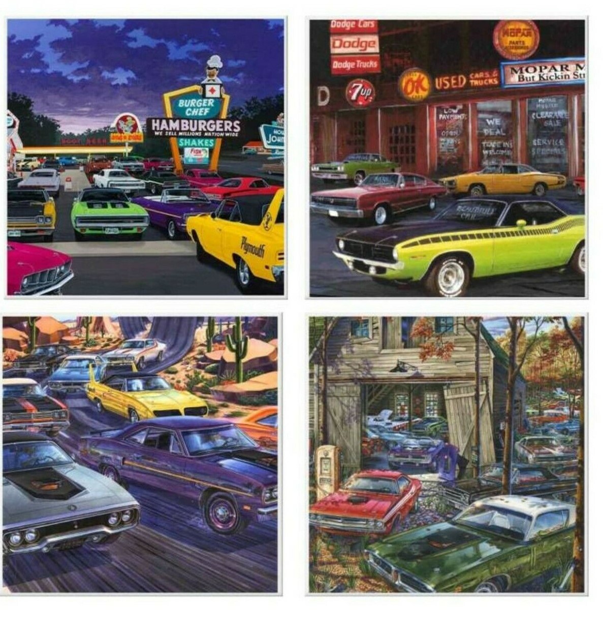 Mopar Art 4x4 Ceramic Coasters Handmade | eBay
