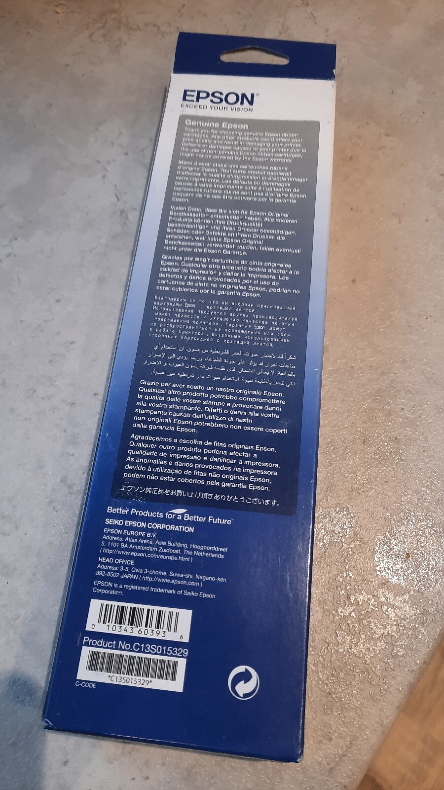 Epson S015329 Original Black Ribbon C13S015329 for sale online | eBay