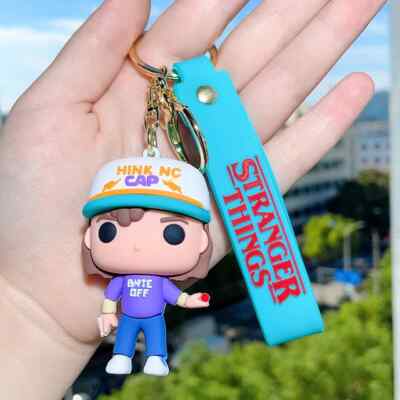 Stranger Things C Keychain Cartoon Anime Figure Key Ring Phone Hanging ...
