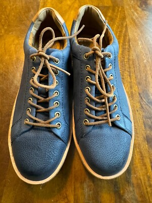 Kork Ease Womens 9 M Navy Blue Leather Lace Up Maddi Sneakers Comfort ...