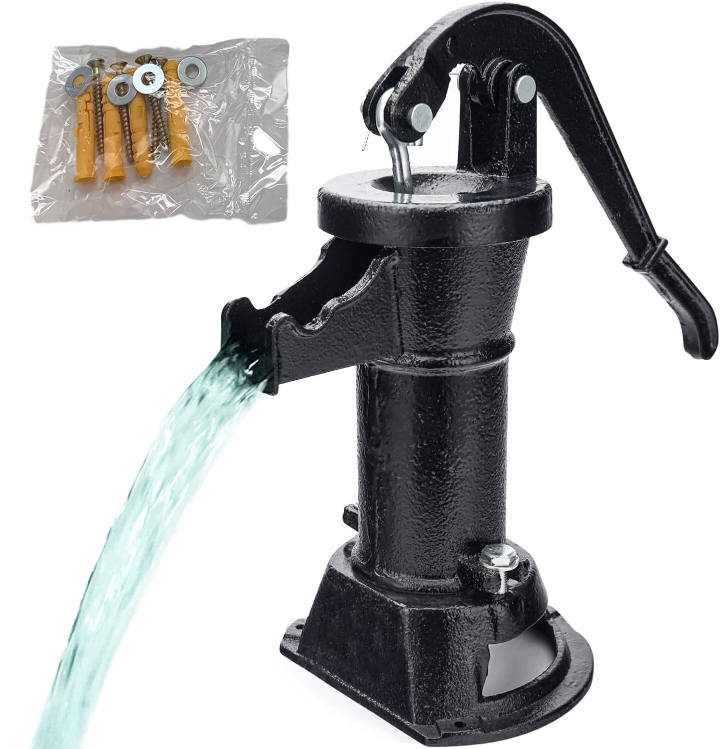 Cast Iron Manual Hand Water Pitcher Pump 25Ft Lift Hand Well Pump ...