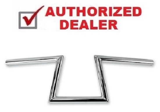 TC Bros. 1" Slant Z Handlebars Chrome Dimpled Sportster Dyna Chopper ...