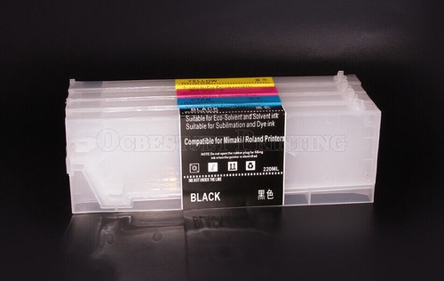 4*220ML ECO-SOL MAX Refillable Ink Cartridge with permanent chip For ...