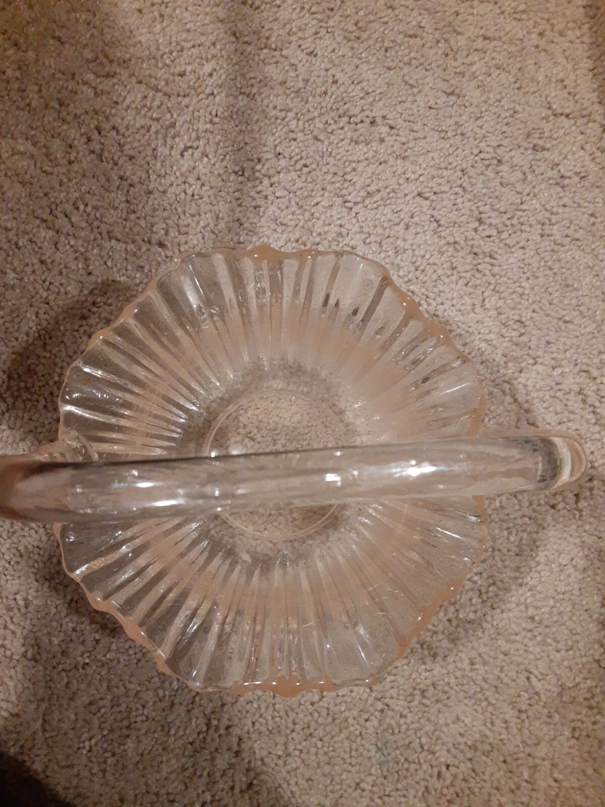 Depression Glass Basket | eBay