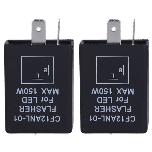 Flasher Relay For Led Turn Signal Car Led Flasher 2Pcs 2-Pin Electronic ...