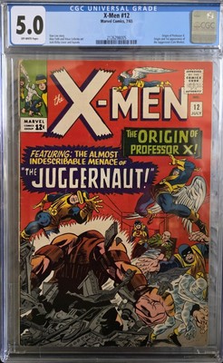 X-MEN #12 CGC 5.0 VG/FN 1965 1ST APPEARANCE OF JUGGERNAUT MARVEL COMICS ...