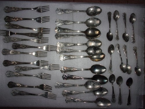 Joblot 35 AP Dog stainless steel mixed forks and spoons | eBay UK