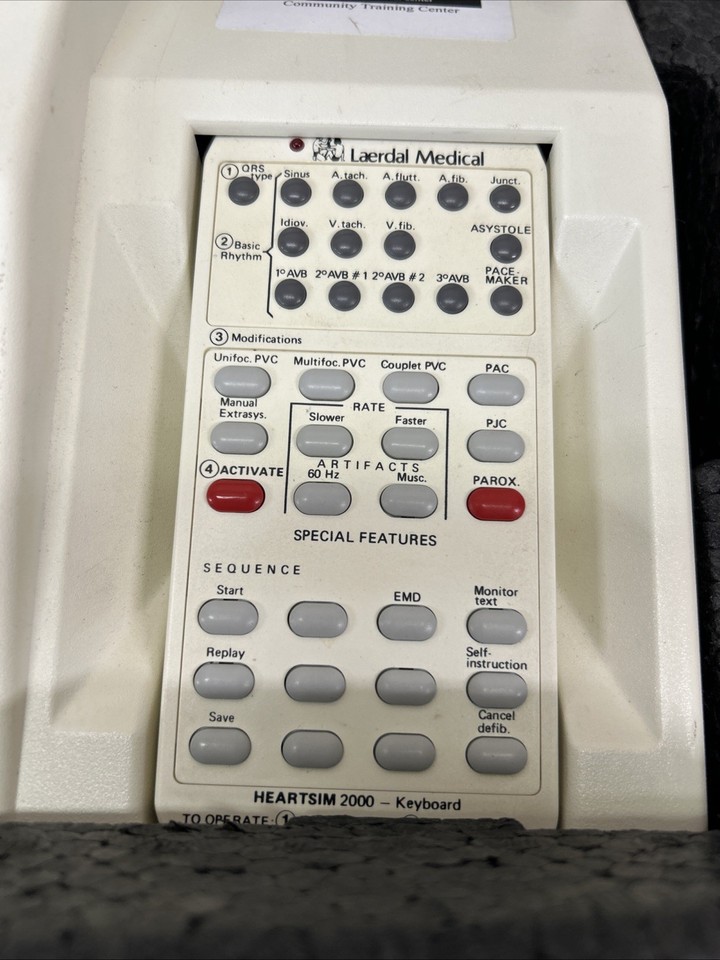 Laerdal Medical Heartsim 2000 Arrhythmia Training Simulator WORKS! | eBay