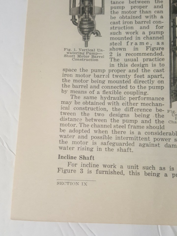 1923 mining ad BYRON JACKSON PUMP Co. Centrifugal & Deep Well Turbine ...