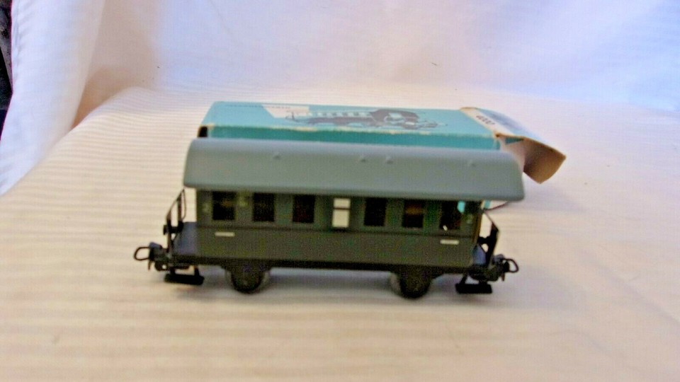 HO Scale Marklin Vintage Metal Personal Coach #2, Green Personvagn BNOS ...