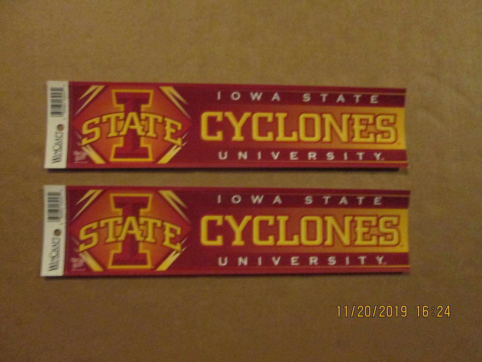 NCAA Iowa State Cyclones Lot of 2 Circa 2000's Team Logo College Bumper ...