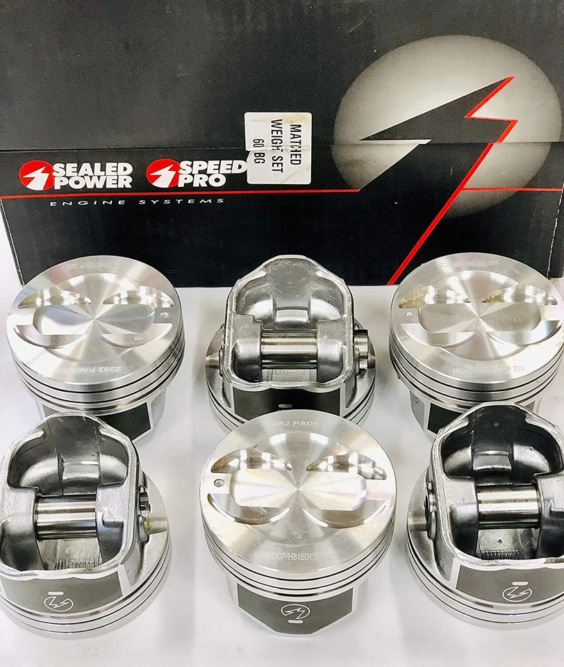 Mercruiser Volvo w/GM Marine 4.3L VORTEC Piston Set SEALED POWER Pistons/6 | H699DCP030 ...