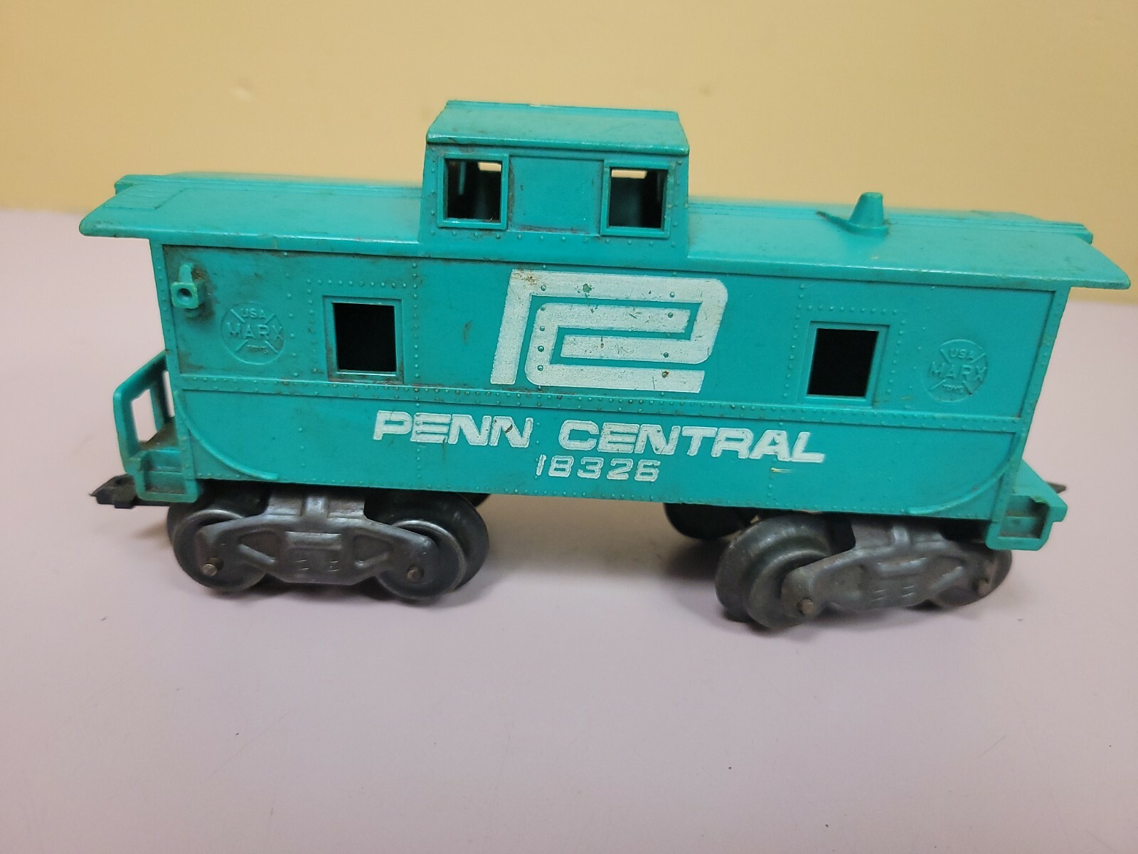 18326 Green Penn Central O Scale 3 Rail Marx Caboose | eBay