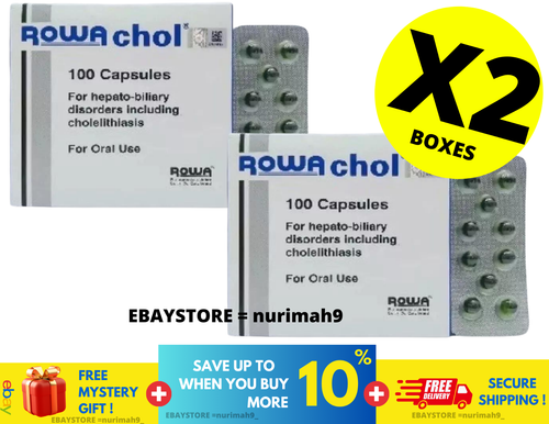 ROWACHOL For Hepato Biliary Disorders Cholelitiasis & Gallstones 100's ...